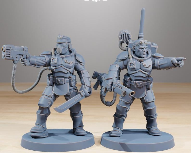Kasrkin - Kill Team - Astra - Modular - Support and Unsupported - STL ...
