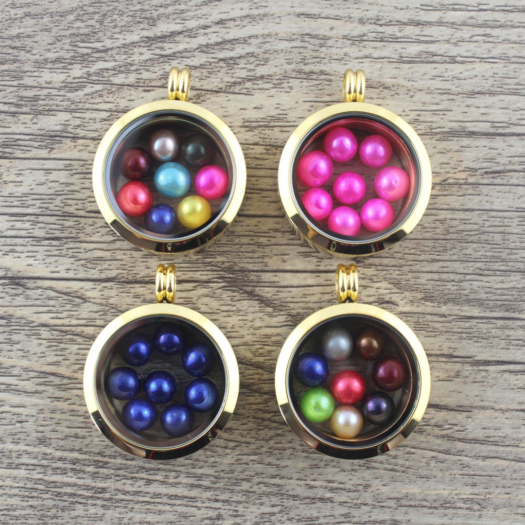 1PCS 30mm Crystal Locket,floating Memory Stainless Steel Locket,living ...