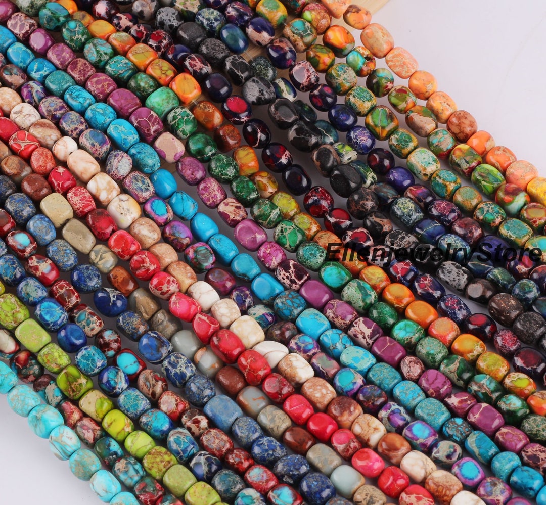 5x5x7mm Cube Imperial Jasper Gemstone,healing Gemstone Beads for DIY ...