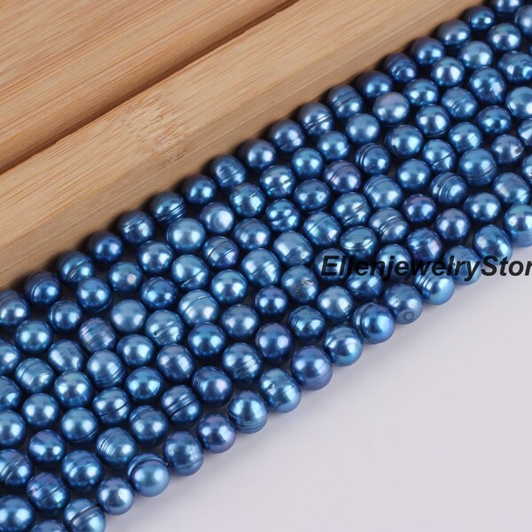 Royal Blue Pearls - Etsy