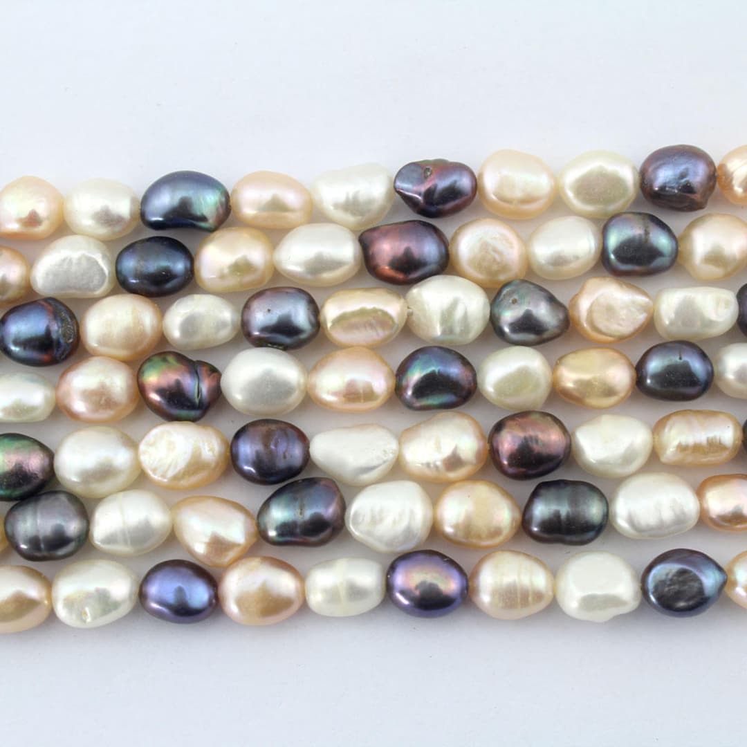 8-9mm Pearl Beads Natural Pearl Beads Baroque Pearl Beads - Etsy