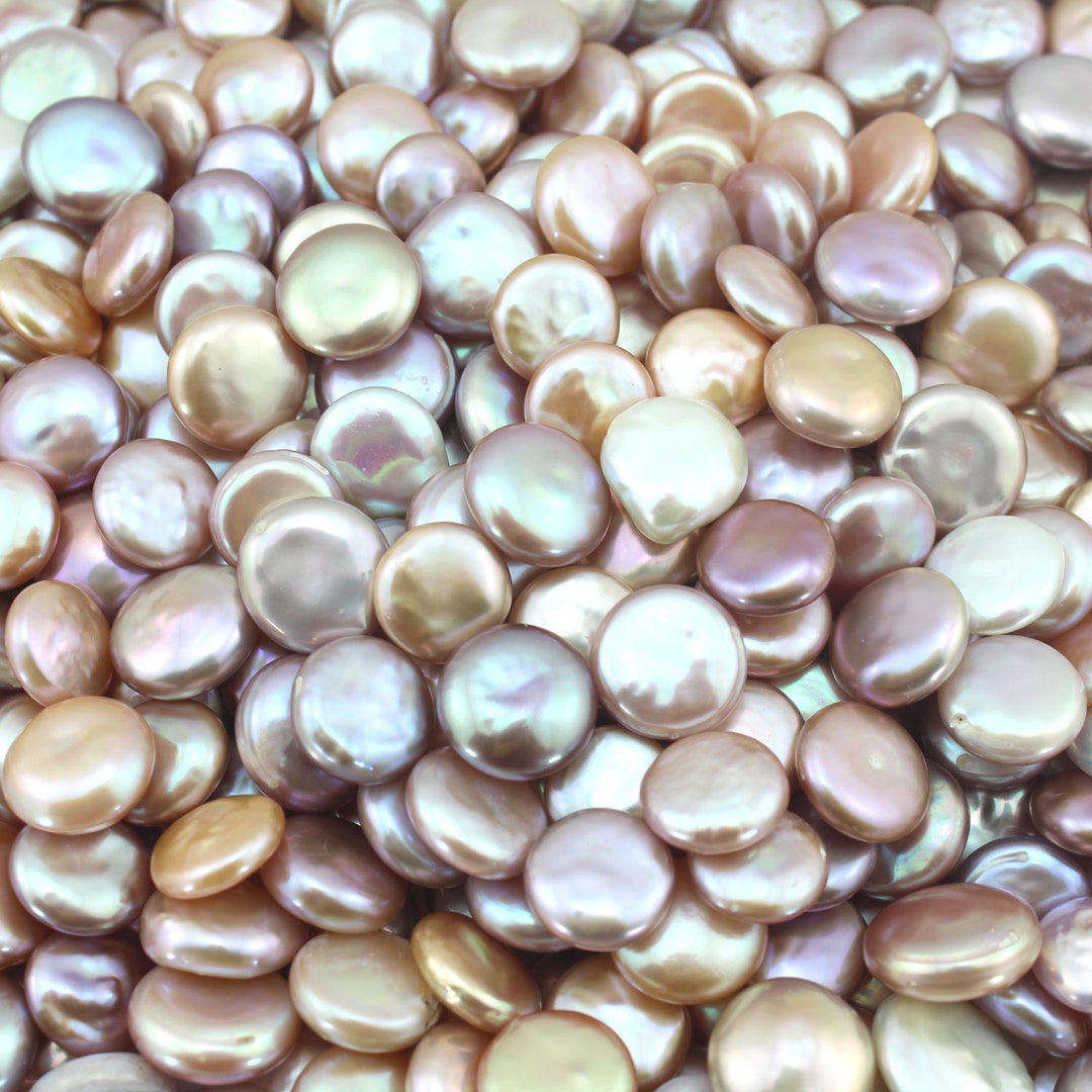 12-14mm Natural Freshwater Coin Pearls,high Luster Pearls,loose Pearls ...