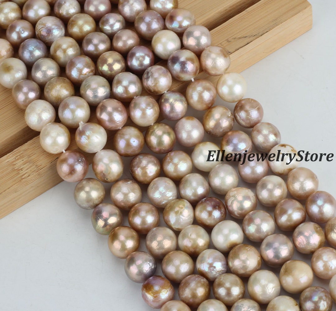 12-16mm Rare High Quality Nucleated Pearls,natural Color Edison Pearl ...