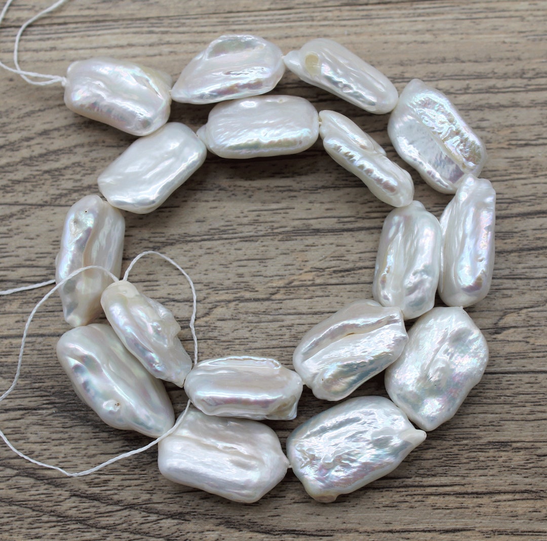 15x20mm Irregular Rectangle Coin Pearls,natural Freshwater Cultured ...