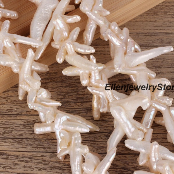 Freshwater Pearl Cross Necklace - Etsy