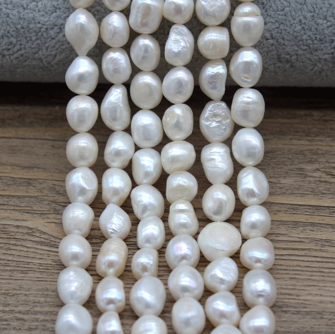 Multi-size Natural White Pearls,high Luster Freshwater Pearls,center ...