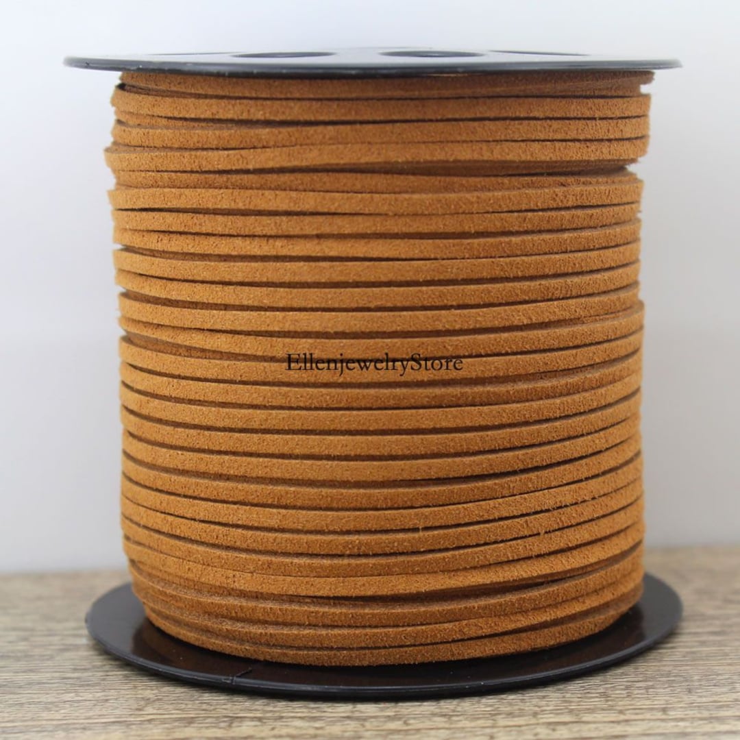 Deep Orange Spool Cords-3mm X 1MM Faux Suede Cord,leather Lace Beading ...
