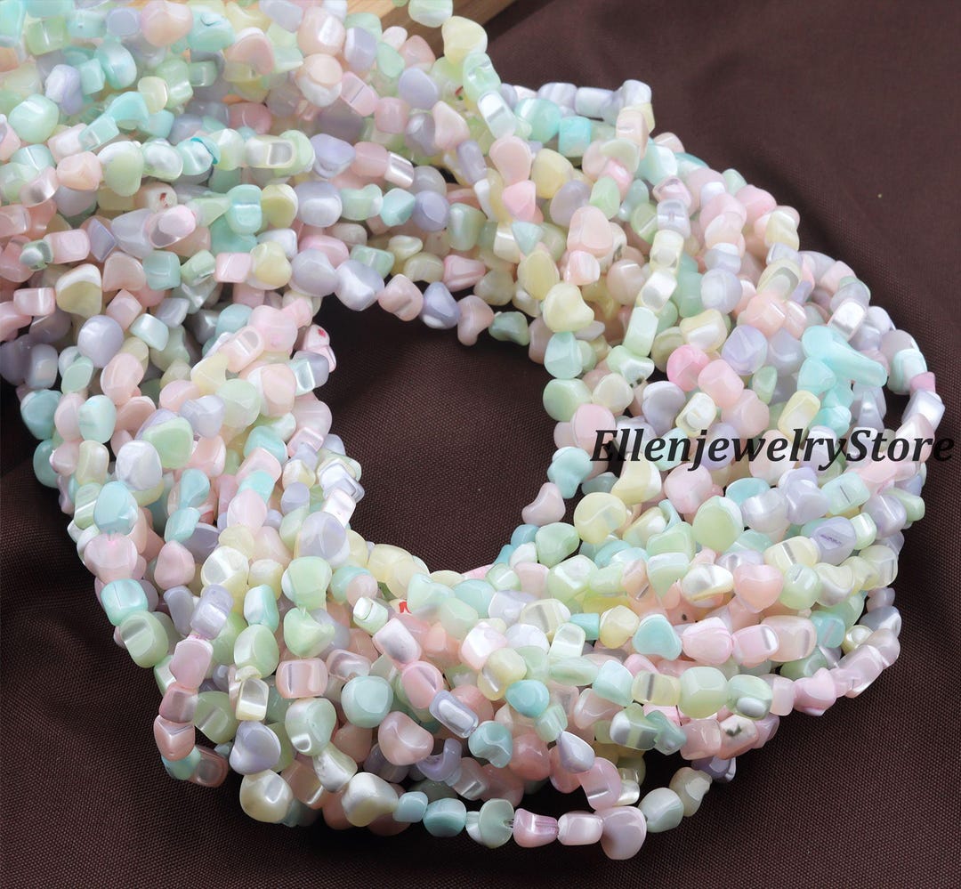 5mm Irregular Nugget Multi-colored Shell Beads Strand,wholesale Shell ...