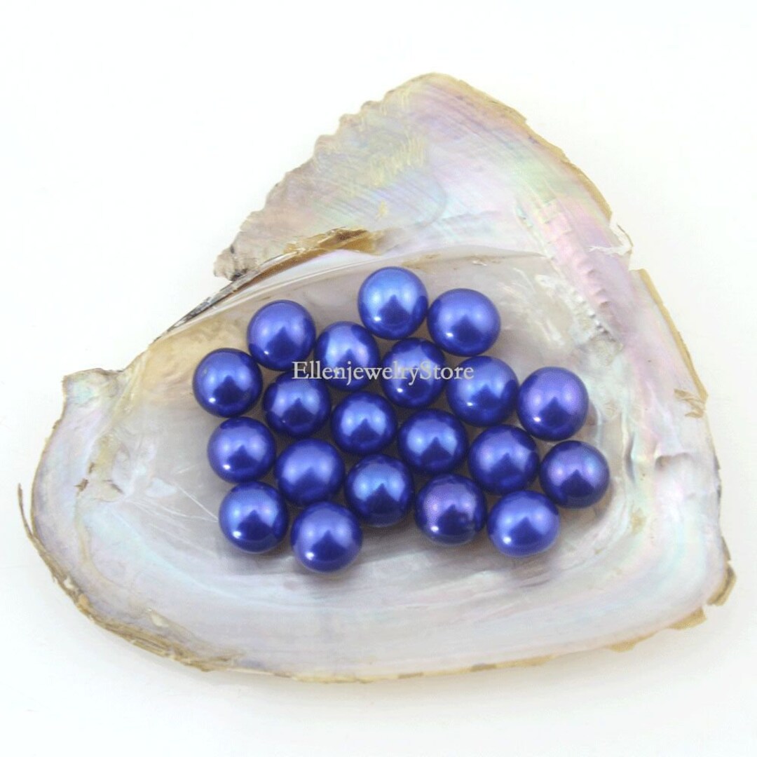 10 Pcs Rare Royal Blue AAAA Pearl Beads,natural Freshwater Pearls Beads ...