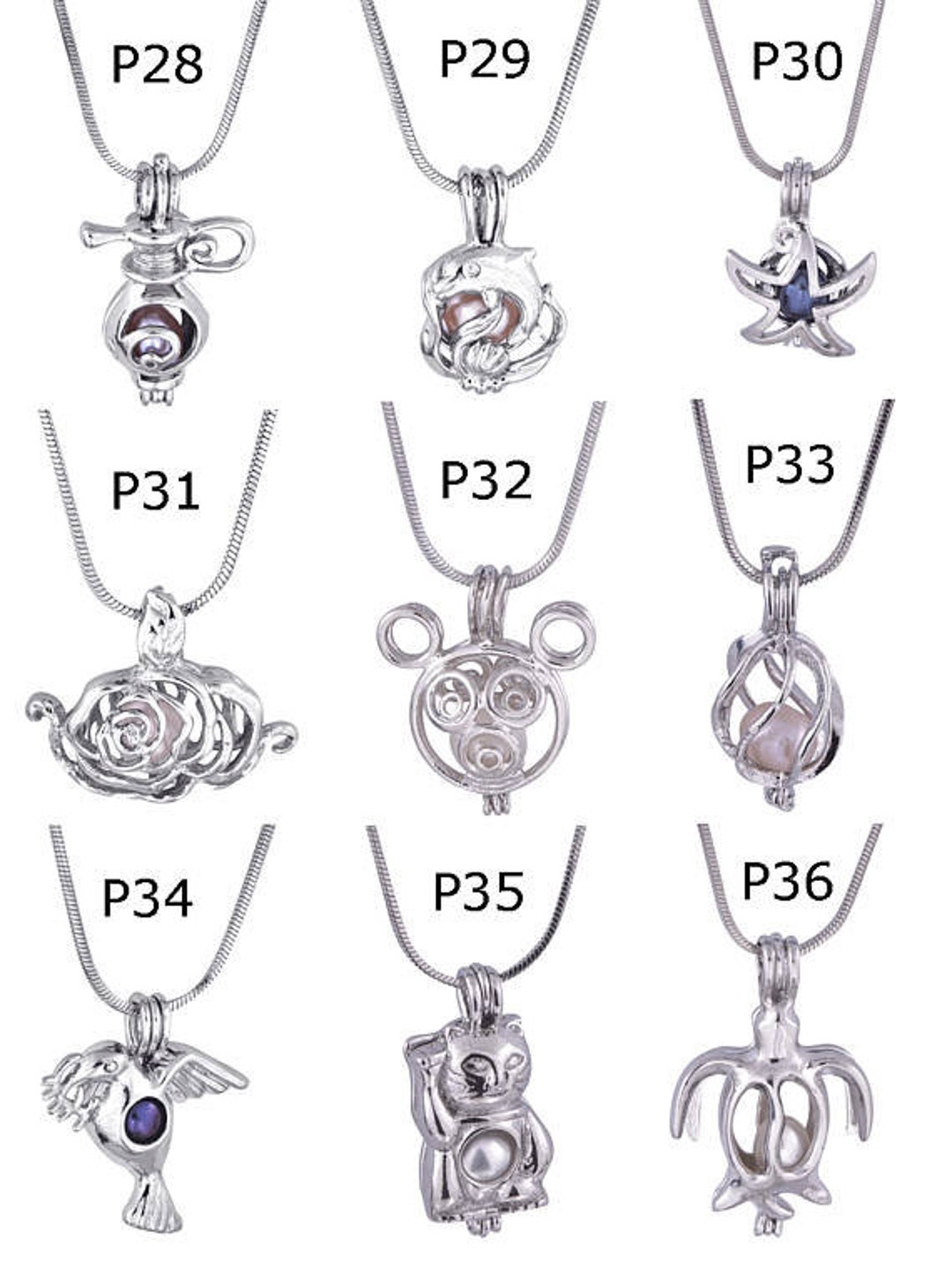 New 1PCS Cage Pearl,cage Pendant,pearl Cage Pendant Necklace,locket ...