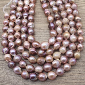 14-16x13-16mm Large Irregularly Natural Purple Edison Pearl Beads,loose ...