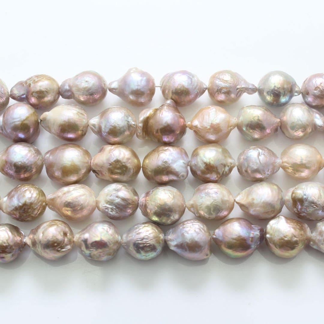 14-19mm Natural Color Edison Pearls,rare Mixed Color Pearls,wrinkled ...