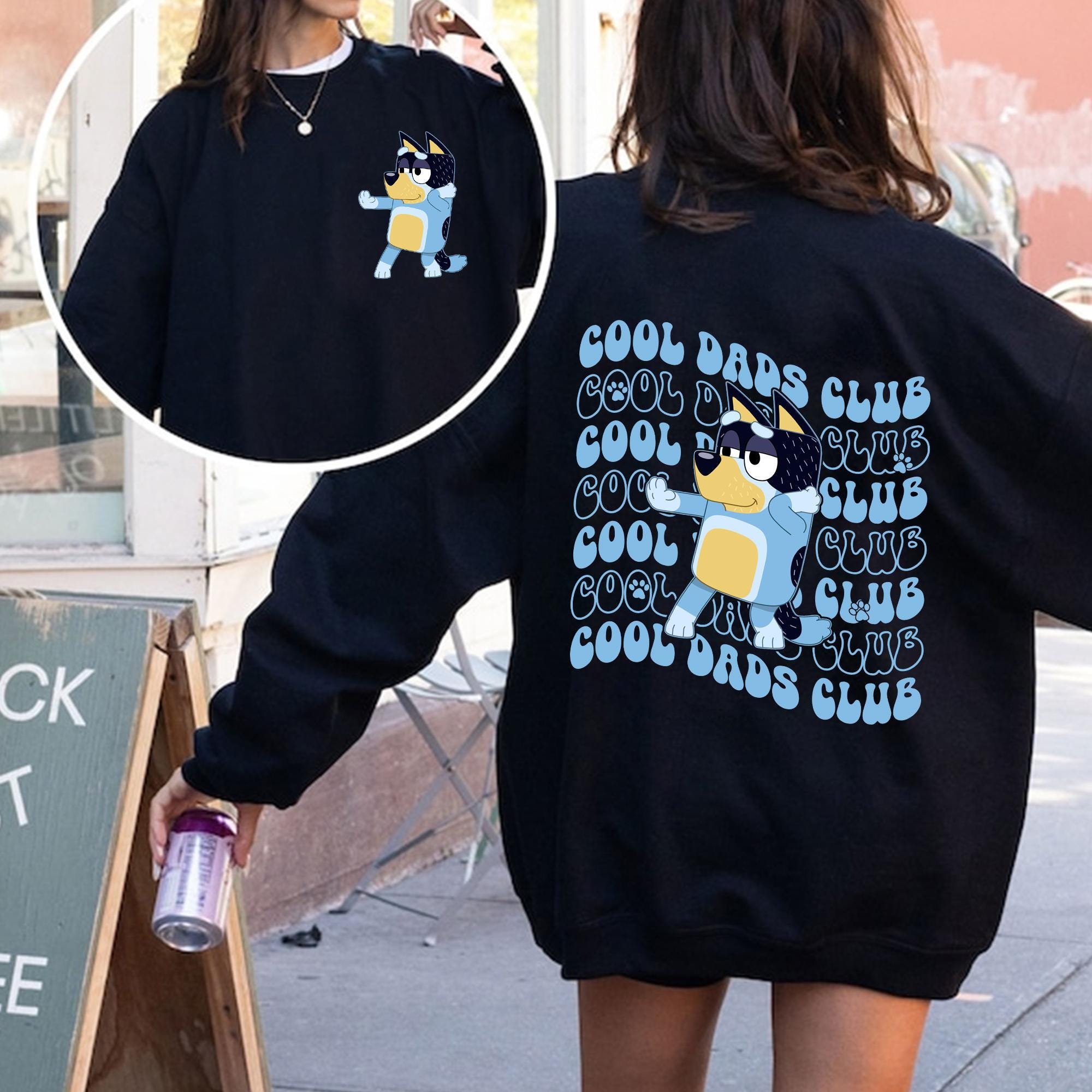 Cool Dads Club PNG, Bluey Dad PNG, Bluey Family Cartoon Fathers Day ...