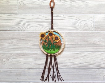 Leather wall art | Etsy