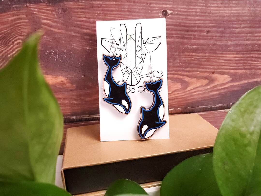 Oliver the Orca. Laser Engraved Handpainted Wood Orca Killer Whale ...