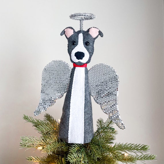 Pitbull Christmas Tree Topper - Etsy