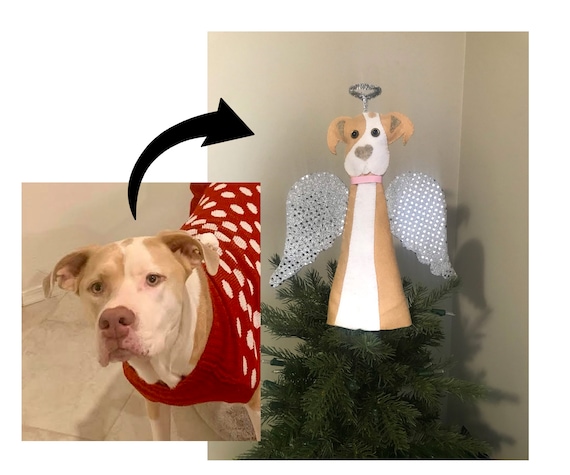 Custom Pet Christmas Tree Topper | Etsy