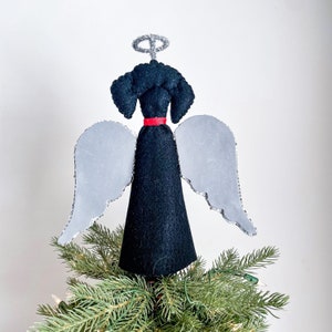 Black Poodle Christmas Tree Topper - Etsy