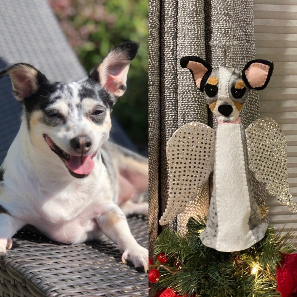 Custom Pet Christmas Tree Topper - Etsy