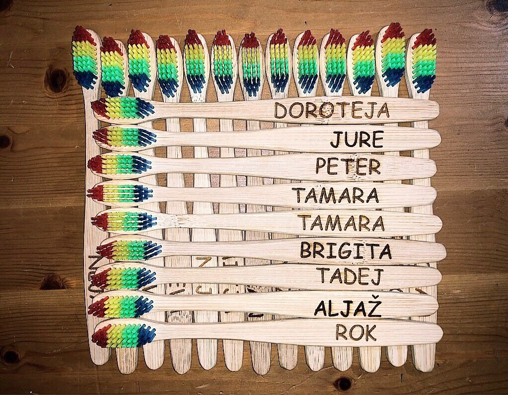 Personalised Wooden Toothbrush With Your Name - Etsy Canada