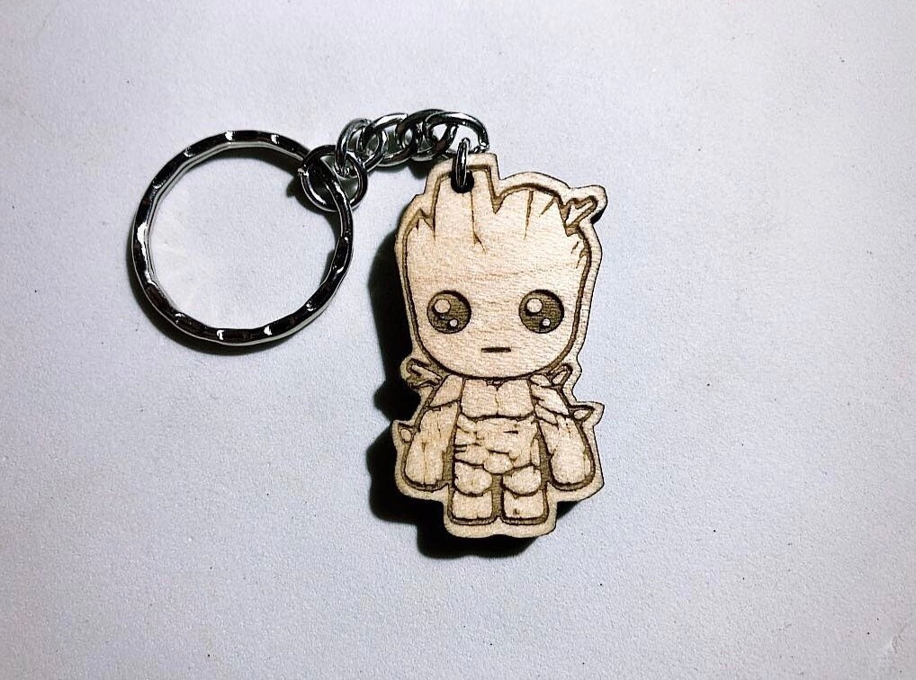 Baby Groot Keychain From Guardians of the Galaxy / I Am Groot - Etsy