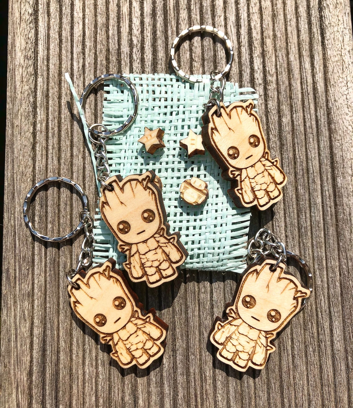 Baby Groot Keychain From Guardians of the Galaxy / I Am Groot - Etsy