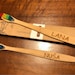 Personalised Wooden Toothbrush With Your Name - Etsy