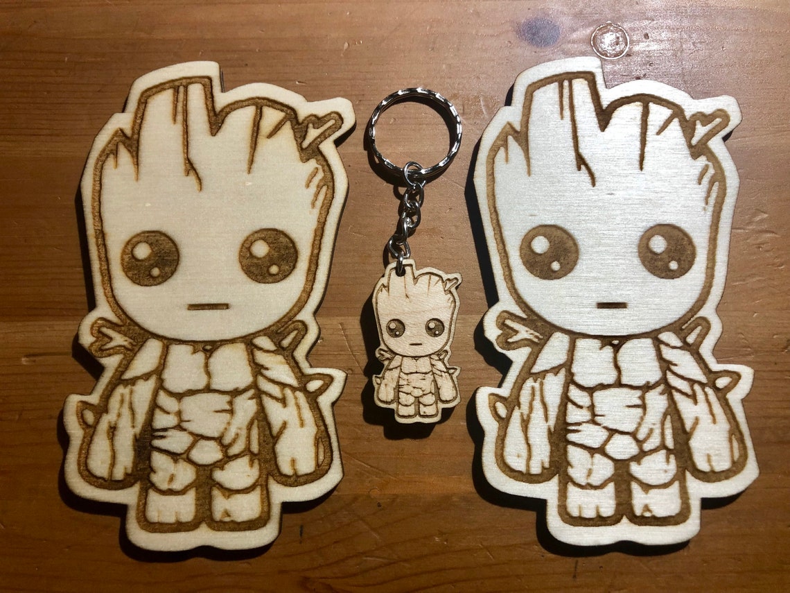 Baby Groot Keychain From Guardians of the Galaxy / I Am Groot - Etsy