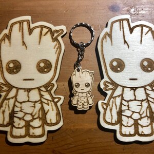 Baby Groot Keychain From Guardians of the Galaxy / I Am Groot / Cute ...