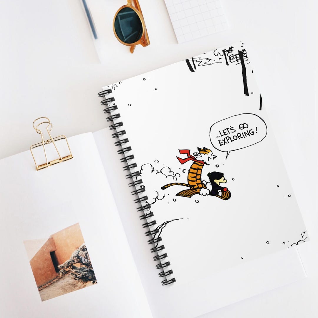 Calvin and Hobbes Spiral Notebook: Let's Go Exploring! (118 Pgs, 6x8 ...