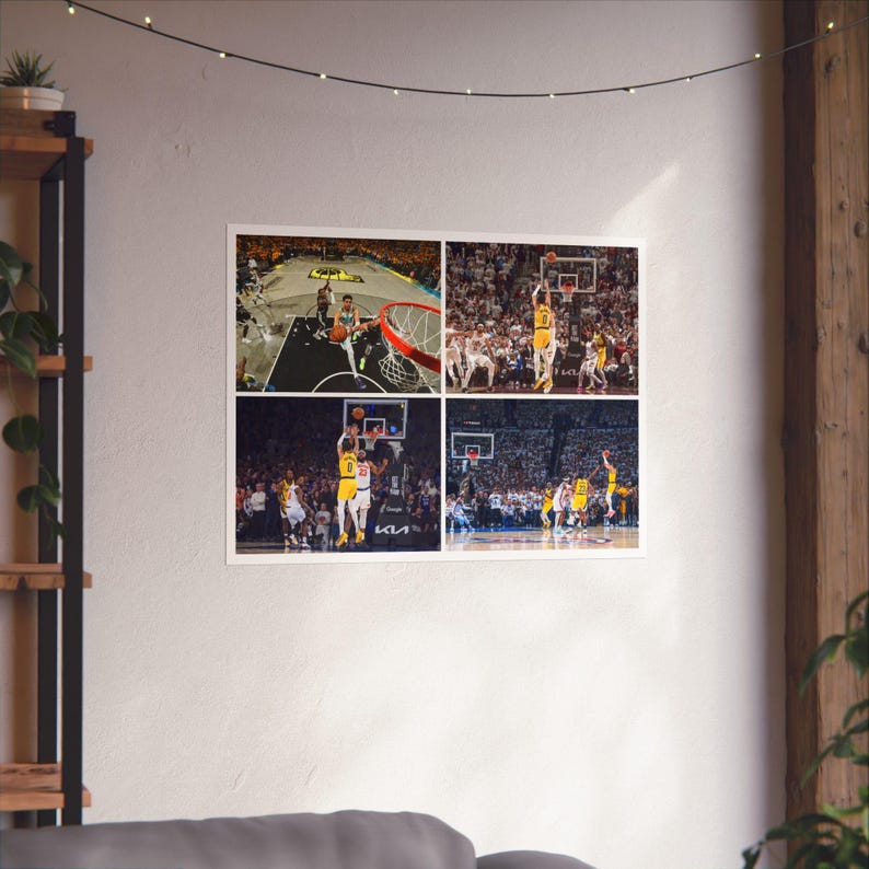 Tyrese Haliburton Poster | Clutch Shots Collage | Indiana Wall Art ...