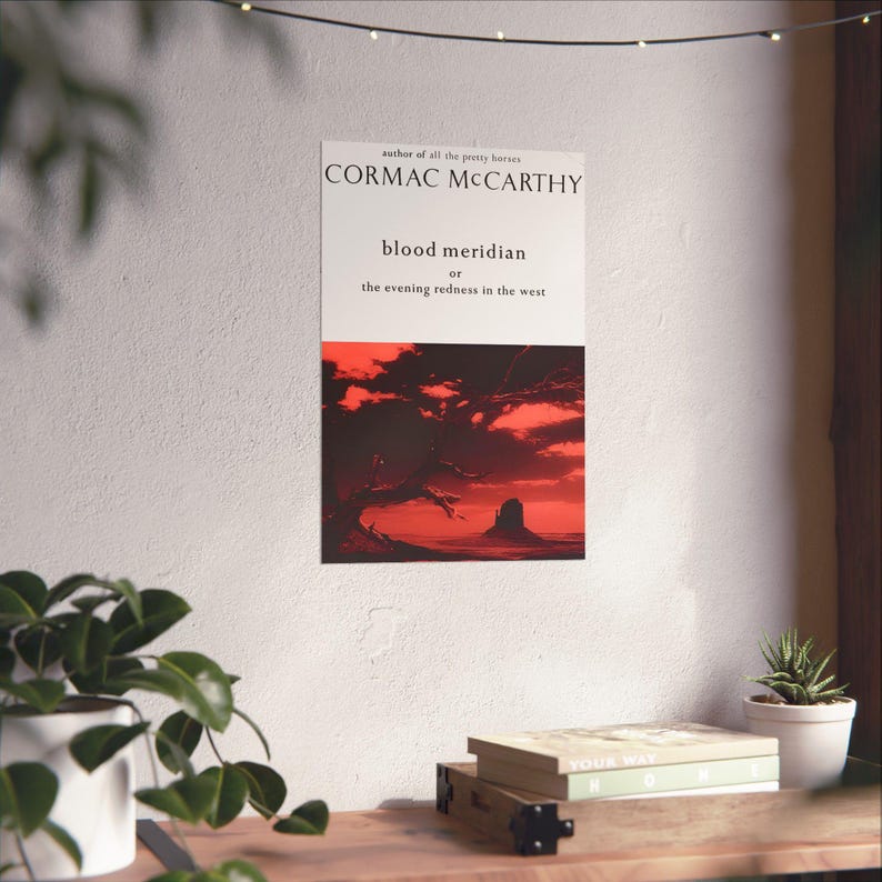 Cormac Mccarthy Poster: Blood Meridian Book Cover (multiple Sizes) - Etsy