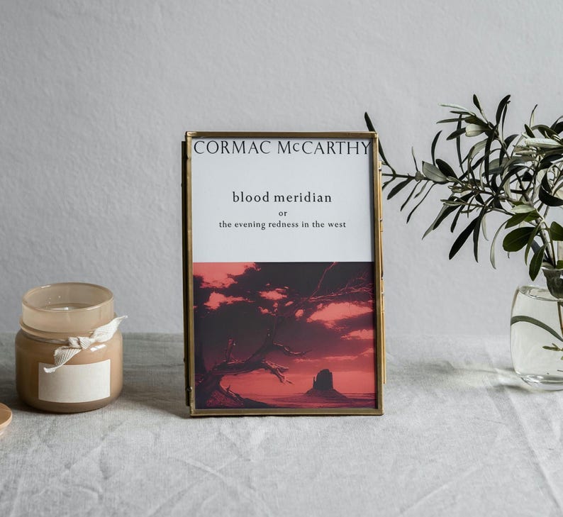 Cormac Mccarthy Poster: Blood Meridian Book Cover (multiple Sizes) - Etsy