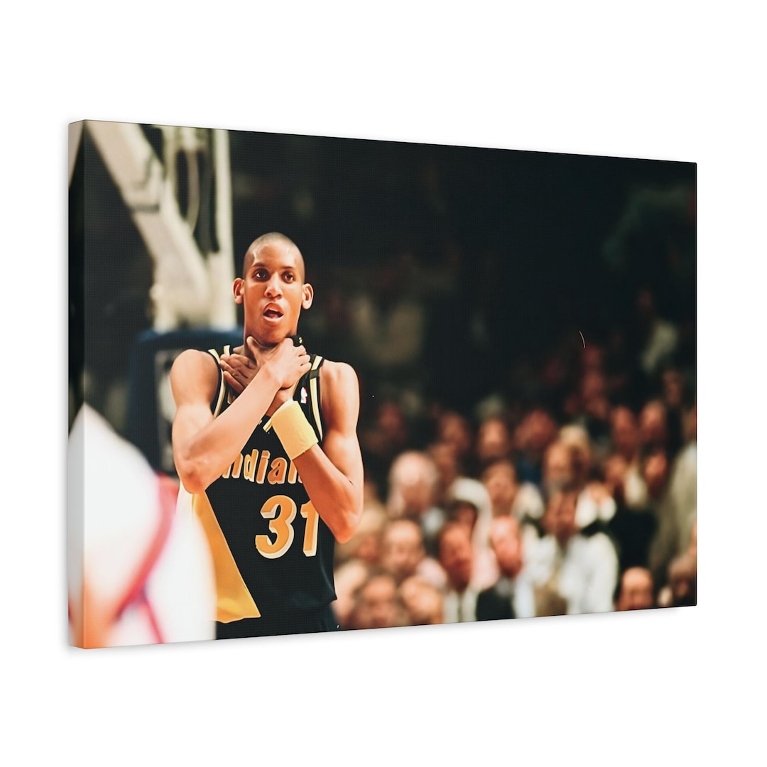 Reggie Miller Canvas: Choke Celebration (multiple Sizes) - Etsy