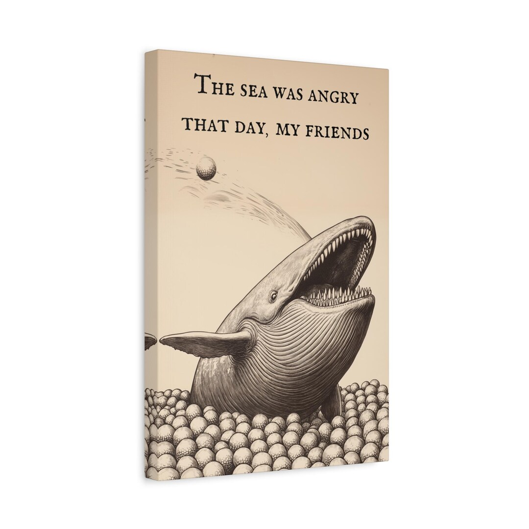 Seinfeld Quote Canvas: the Sea Was Angry That Day (multiple Sizes) - Etsy