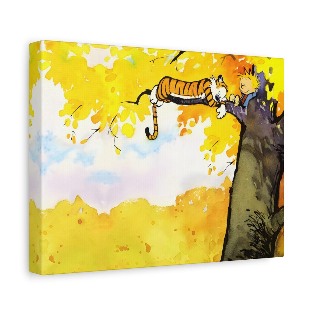 Calvin and Hobbes Canvas Calvin and Hobbes Wall Art Calvin and Hobbes ...