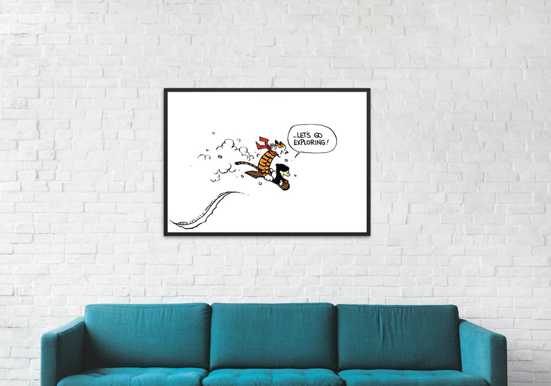 Calvin and Hobbes Poster: Let's Go Exploring! (multiple Sizes) - Etsy