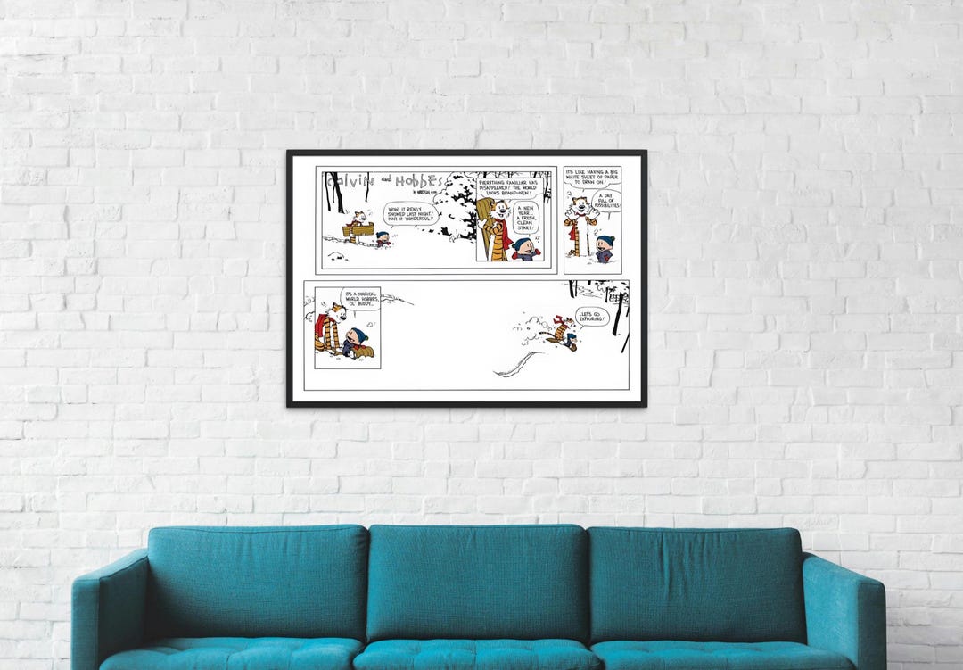 Calvin and Hobbes Poster: Let's Go Exploring! (multiple Sizes) - Etsy