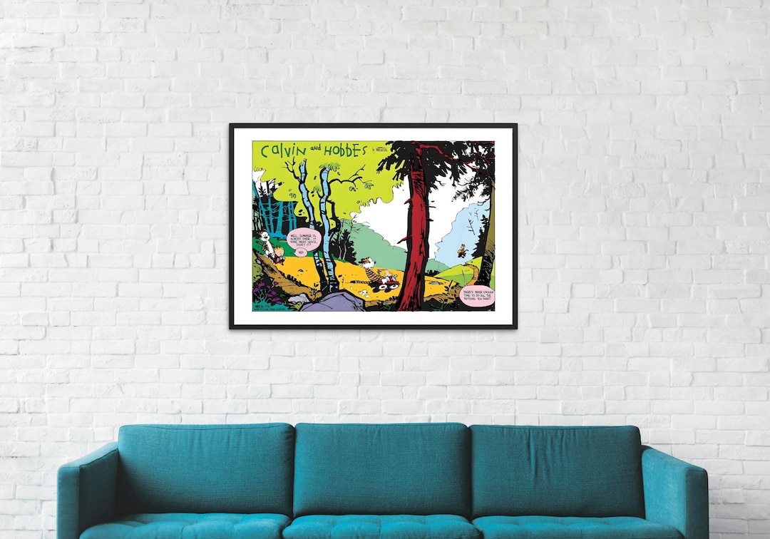 Calvin and Hobbes Poster: Never Enough Time (multiple Sizes) - Etsy UK