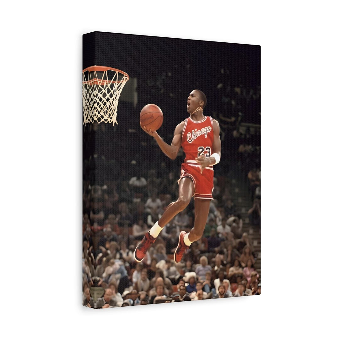 Michael Jordan Canvas Michael Jordan Poster Michael Jordan Print ...