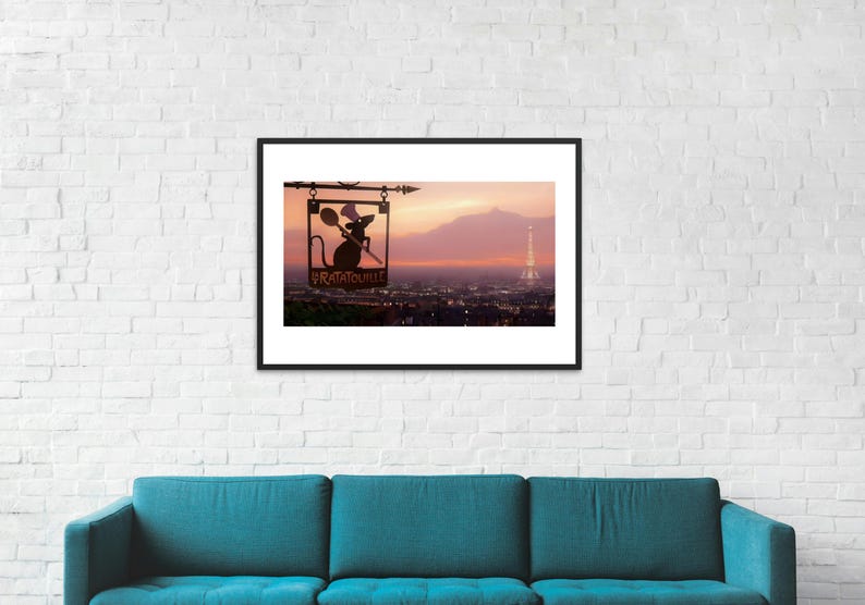 Ratatouille Poster Chef Remy Poster Little Chef Ratatouille Print Movie ...