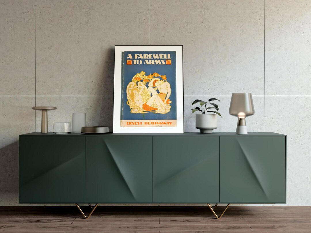 Ernest Hemingway Book Cover Poster First Edition Farewell to Arms ...