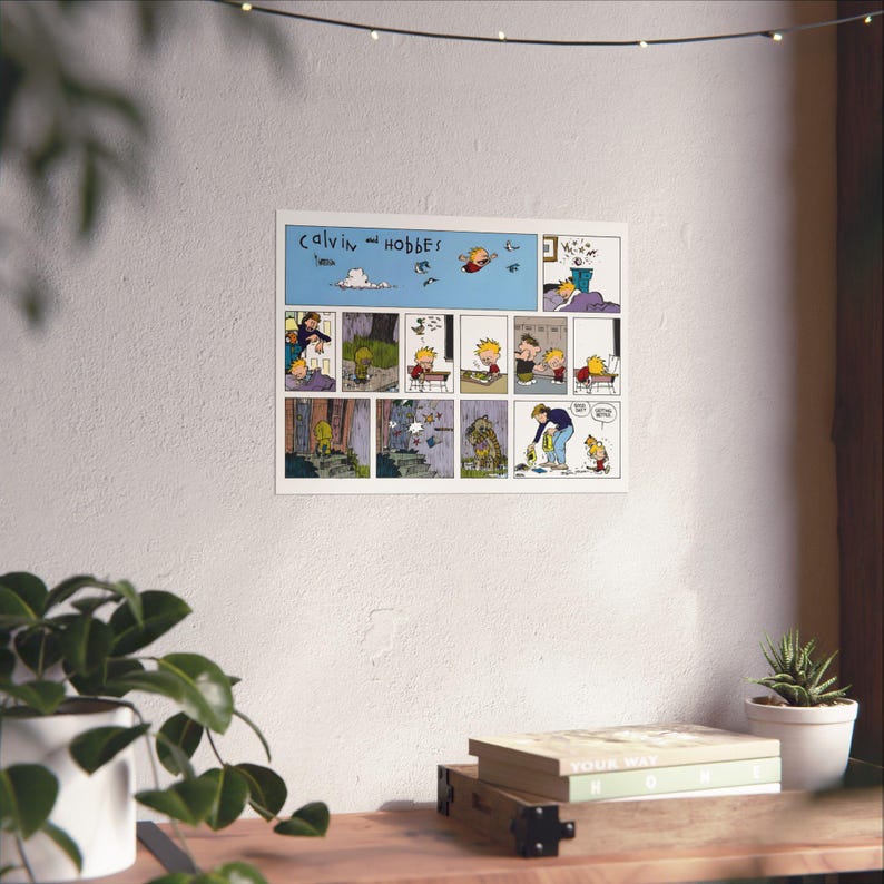 Calvin and Hobbes Poster: the Day is Getting Better (multiple Sizes) - Etsy