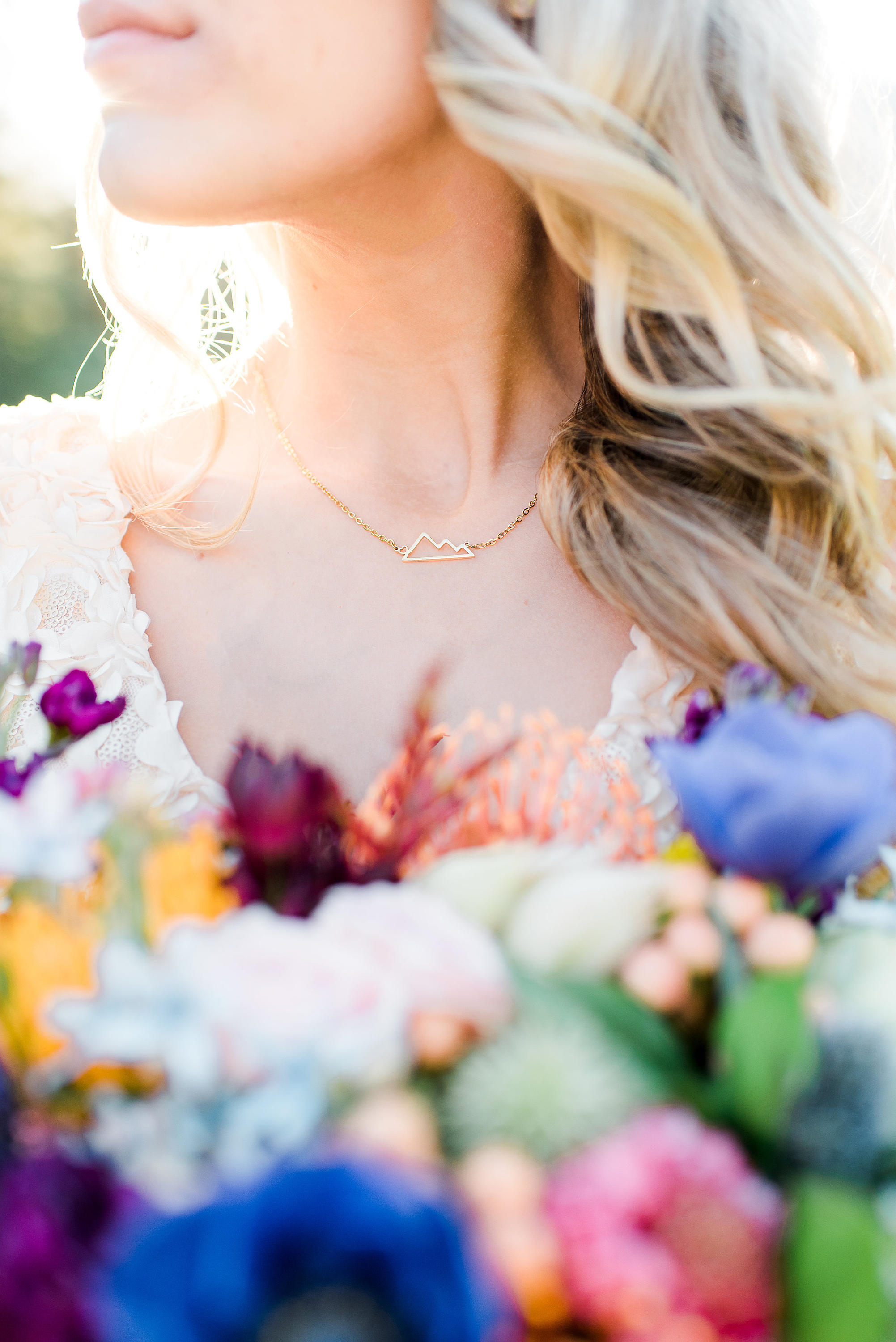 Mountain Heart Trail Love Chain Stainless Steel Necklace | Gold Plated ...