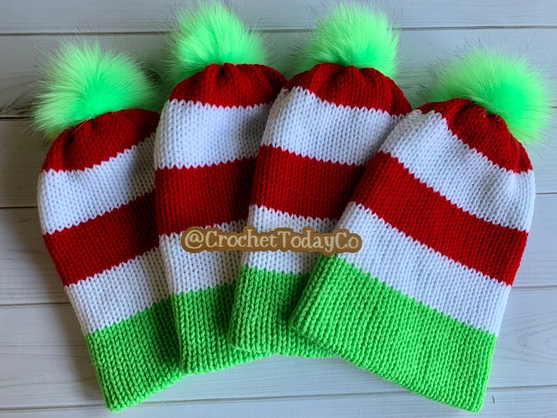 Grinch Themed Christmas Hats - Etsy