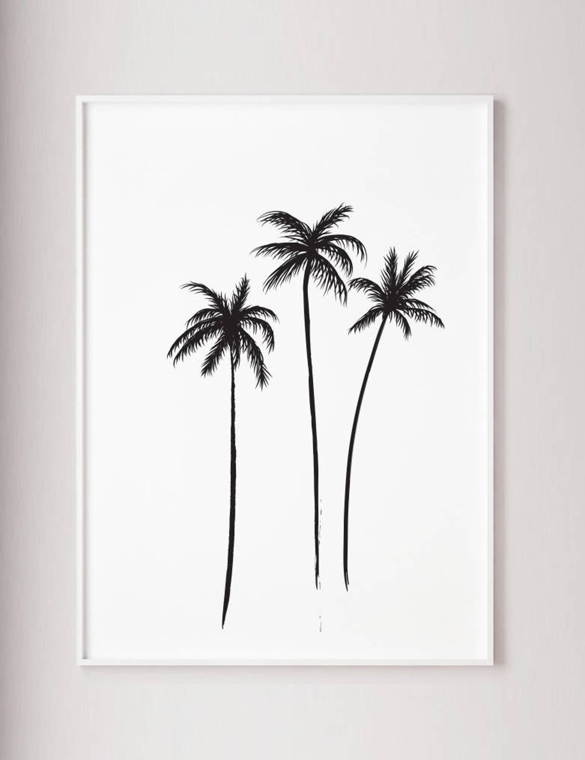 Palm Tree Print Abstract Printable Palm Print Minimal Modern - Etsy