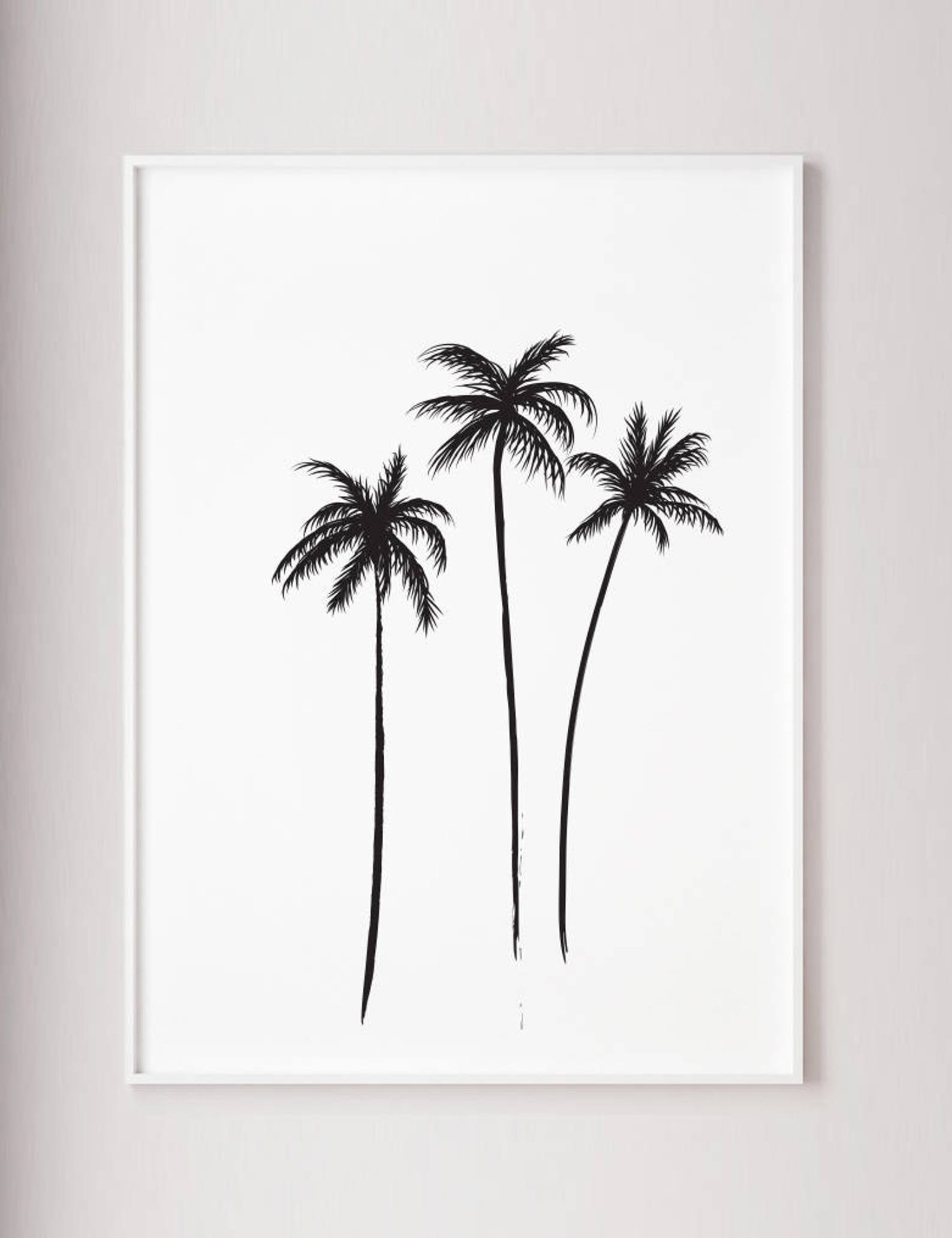 Palm Tree Print Abstract Printable Palm Print Minimal Modern - Etsy