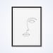 Abstract Face, Single Line Drawing, Prntable Wall Art, Minimalist Line ...