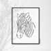 Zebra One Line Drawing Art. Printable Wall Decor, Minimalist Art ...