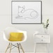 One Line Drawing Cat Print. Printable Wall Art. Minimalist Cat - Etsy